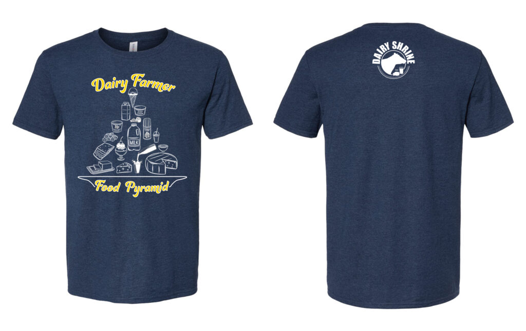 Dairy Shrine T-Shirt - Food Pyramid - Dairy Shrine